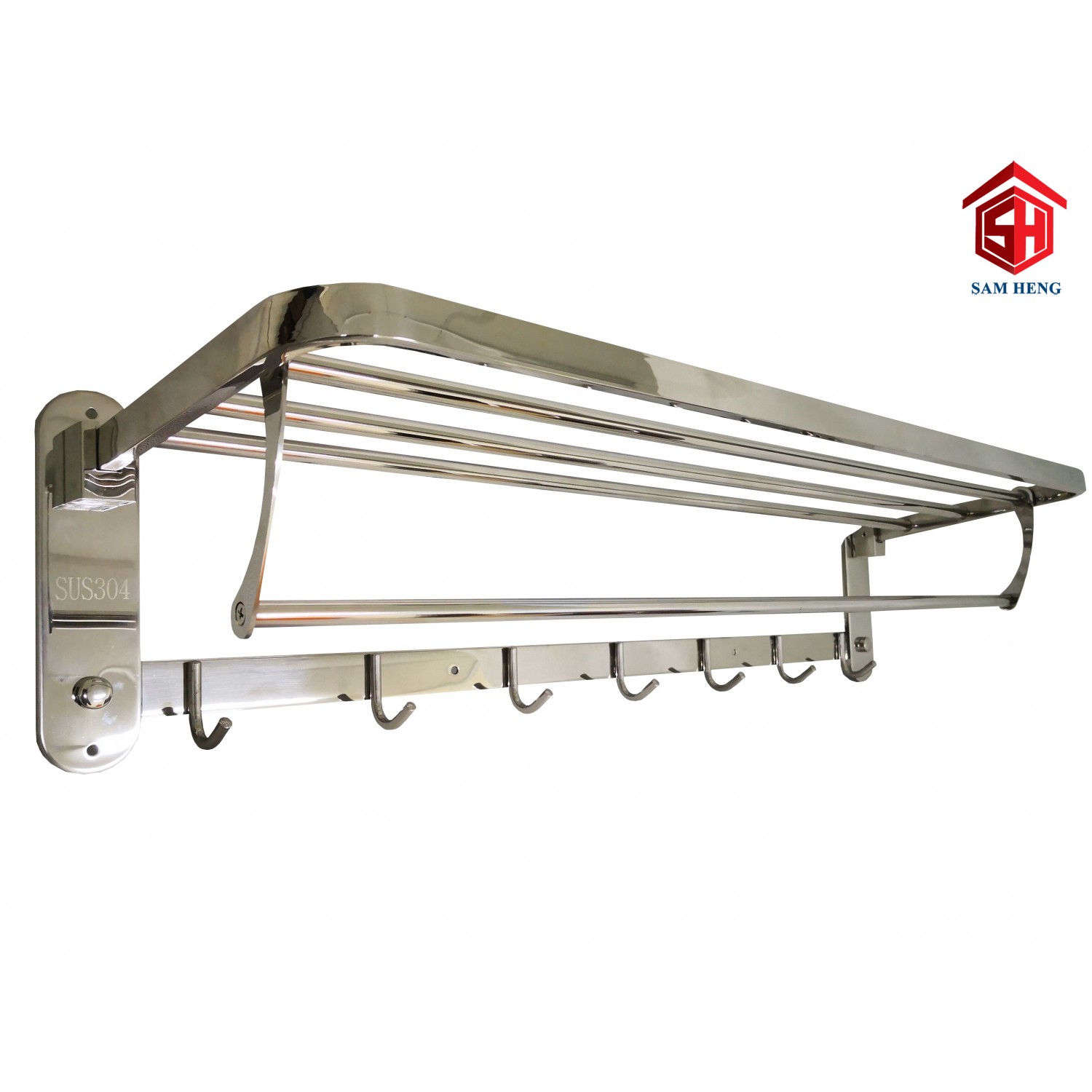 STRA30432 80CM STAINLESS STEEL TOWER RACK(CHROME)