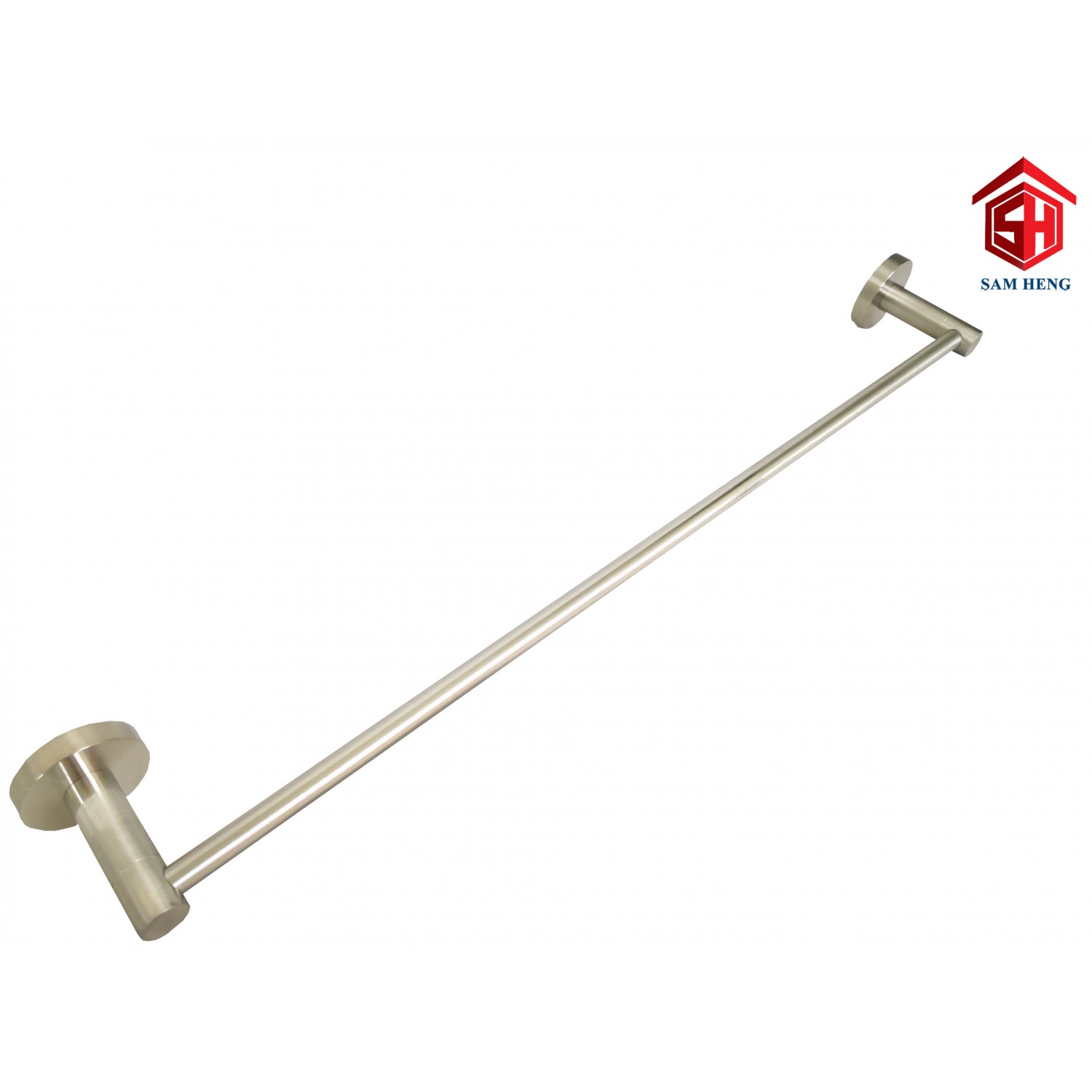 STC011 60CM STAINLESS STEEL SINGLE TOWEL BAR (SATIN)